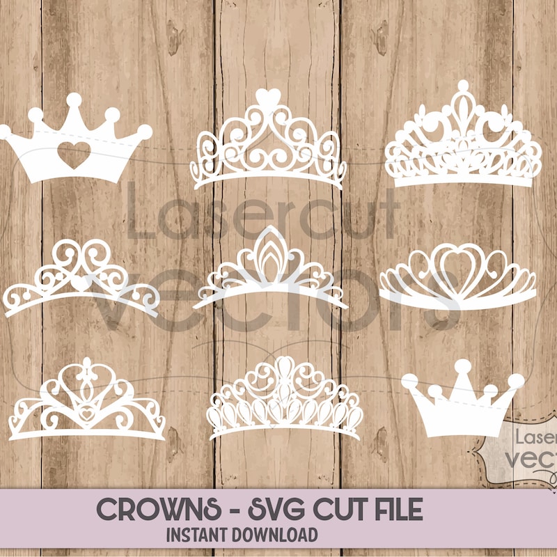 Crown Template Svg - Etsy