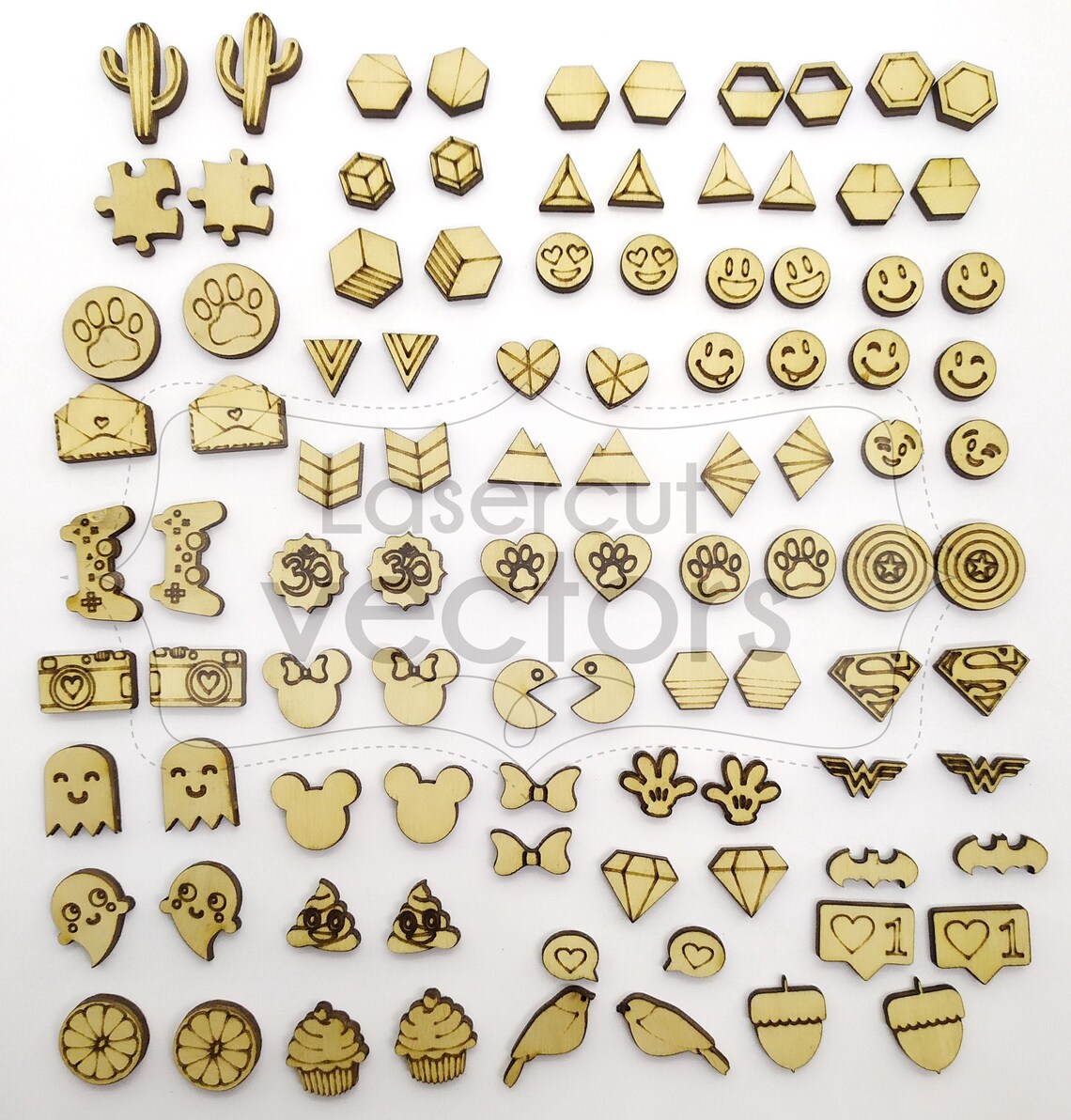 100 Designs Bundle Stud Earring SVG, Stud Earrings SVG Bundle, Stud ...