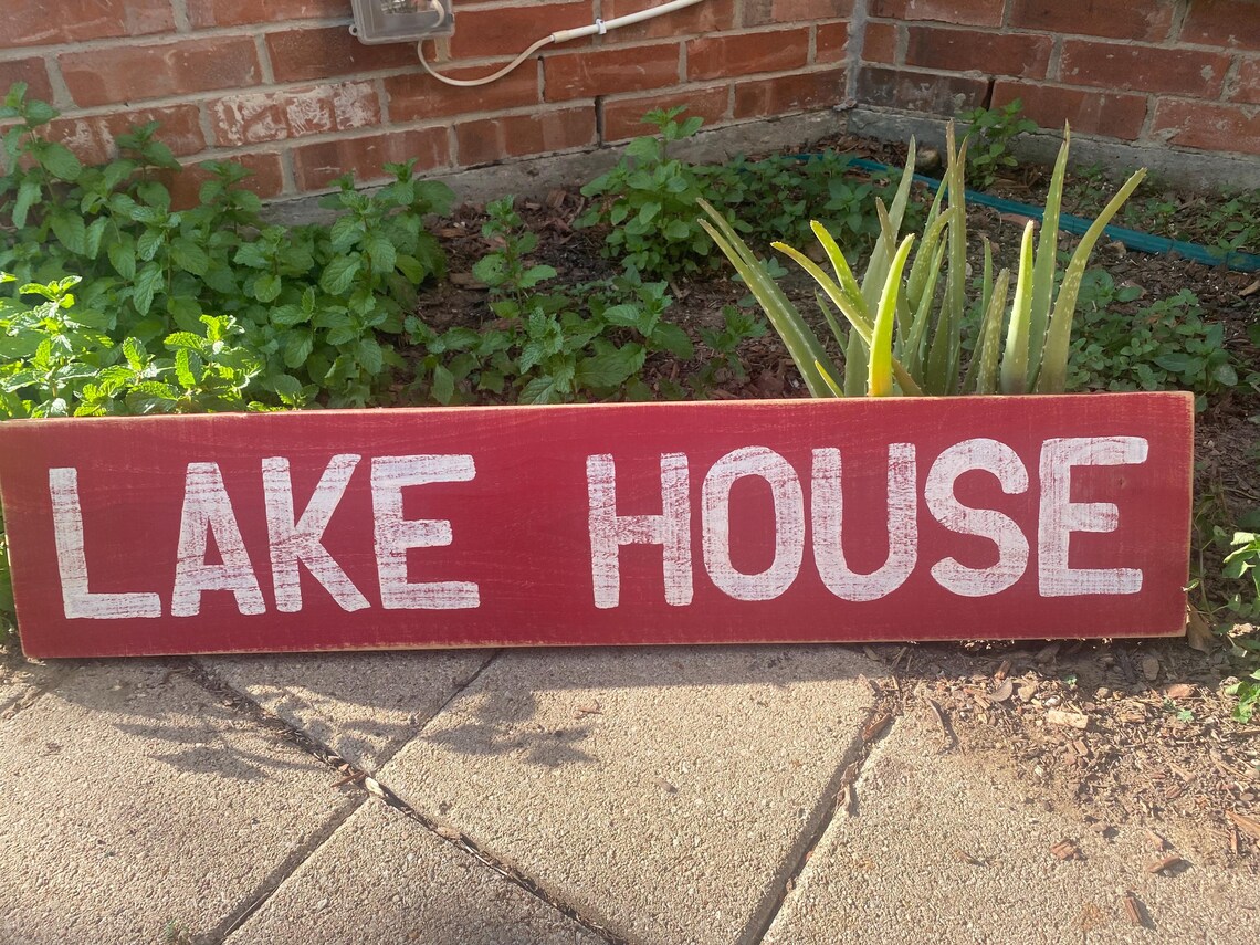 Lakehouse Sign Board - Etsy
