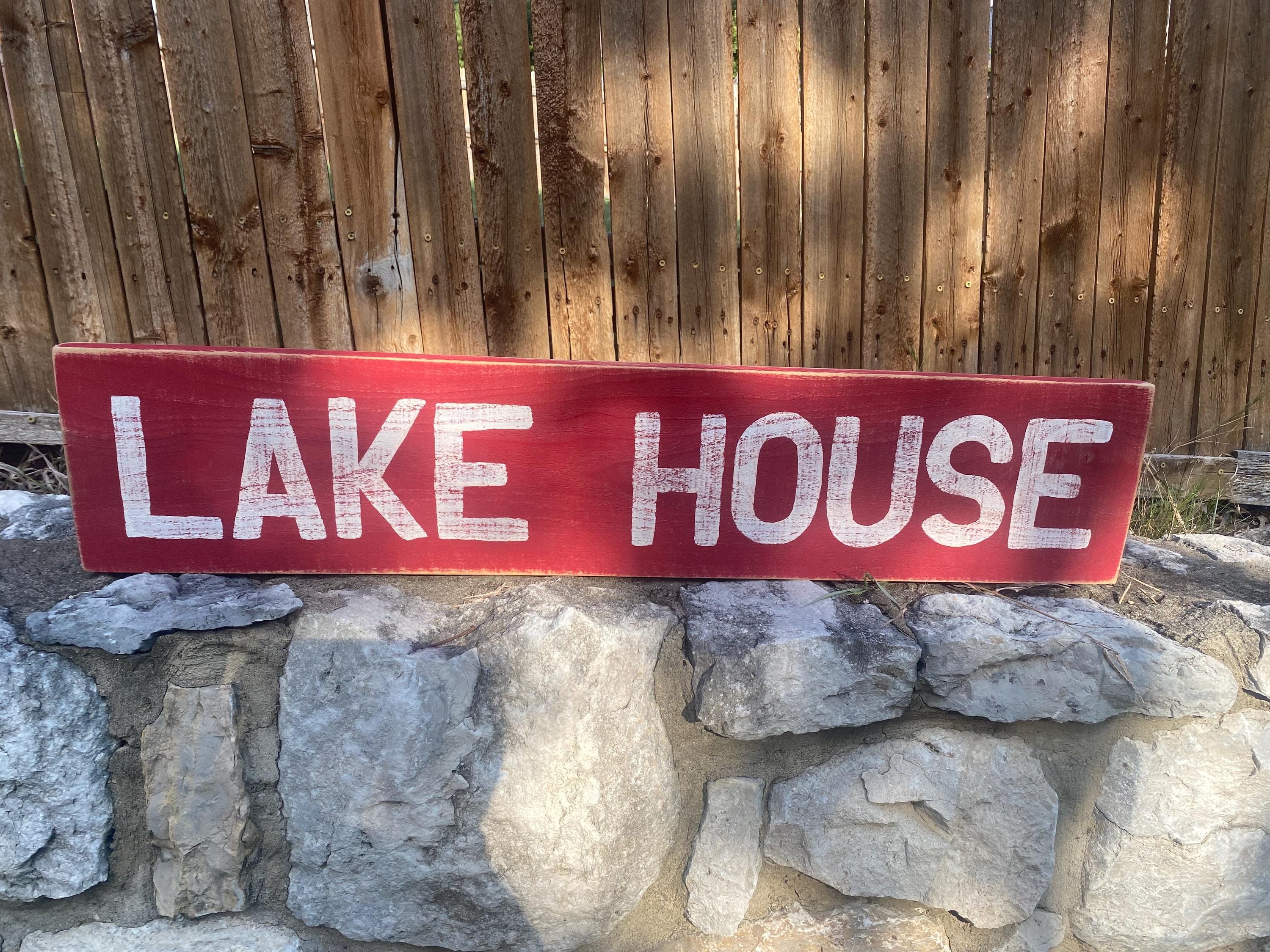 Lakehouse Sign Board - Etsy