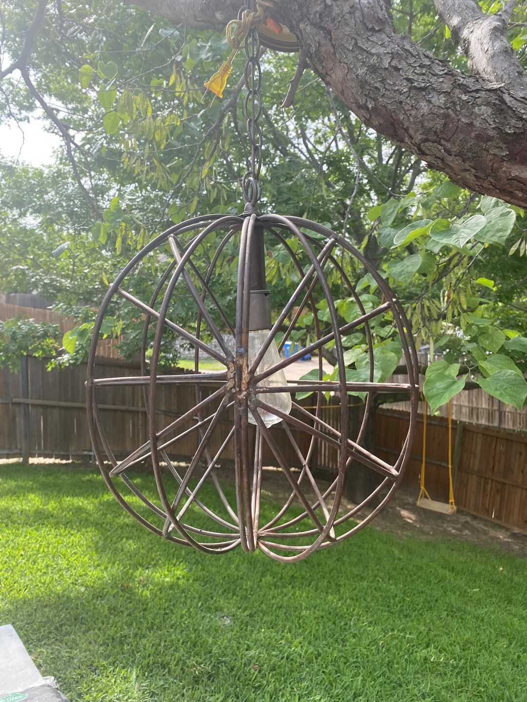 Vintage Industrial Rust Retro Pendent Lamp - Etsy