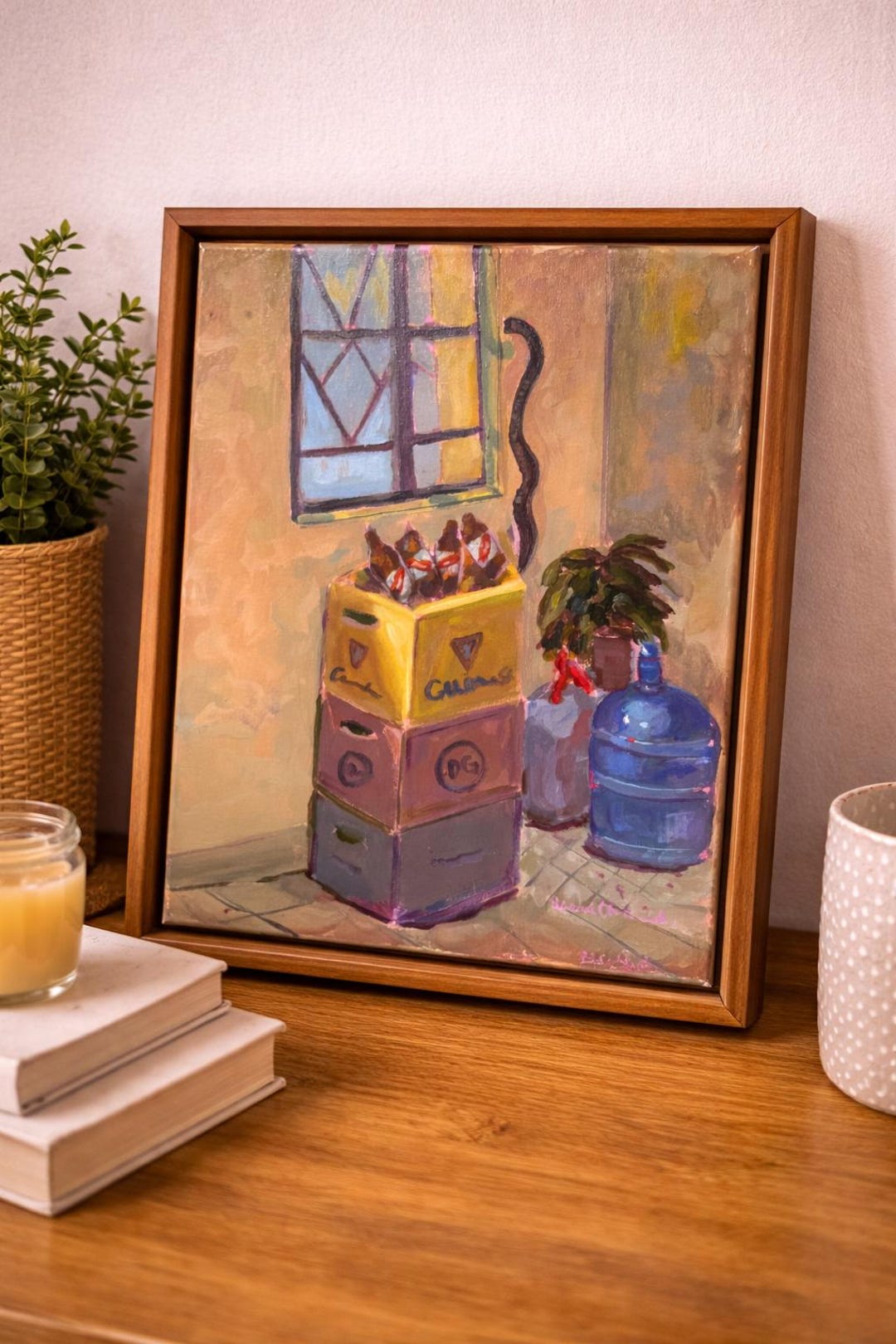 Original Jamaica Still Life Painting Red Stripe Beer Crates 11x14 ...