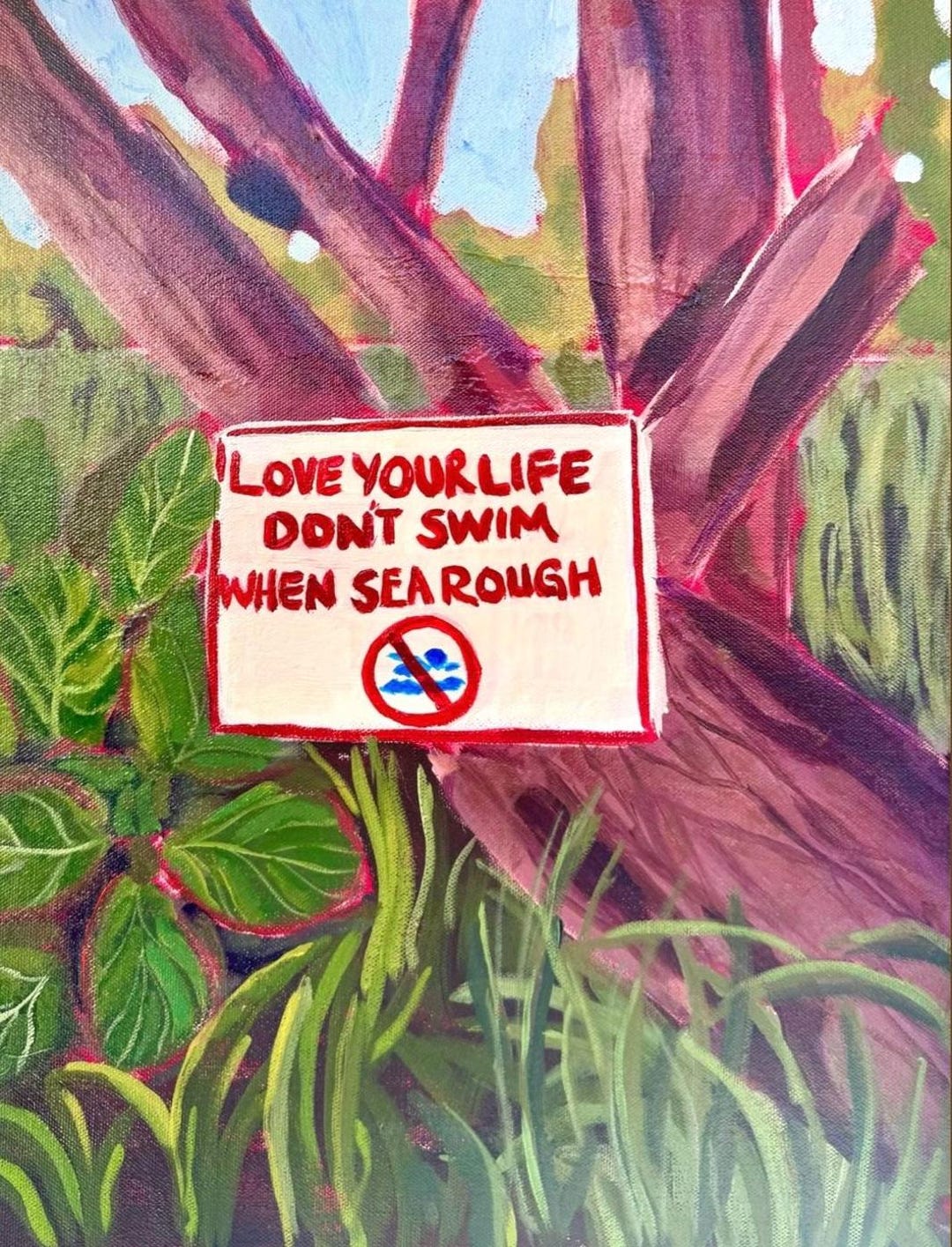 Love Your Life Jamaican Patois Sign Painting | 16x20 Caribbean Folk Art ...