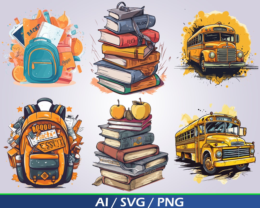 Back to School SVG Bundle: Teacher & Student Cut Files (digital ...