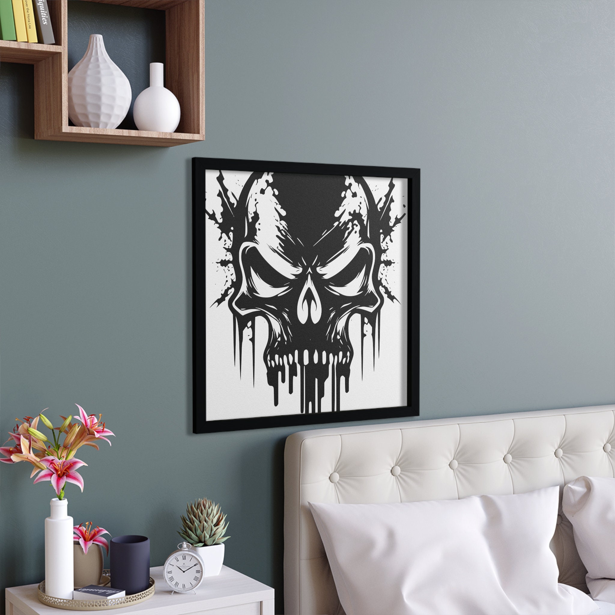 Angry Skull SVG Bundle Digital Download Skulls PNG Files for - Etsy ...