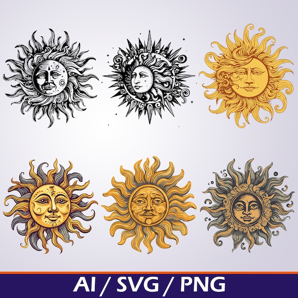 Sun Svg - Etsy