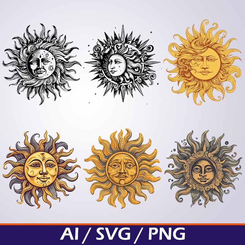 Sun Svg - Etsy