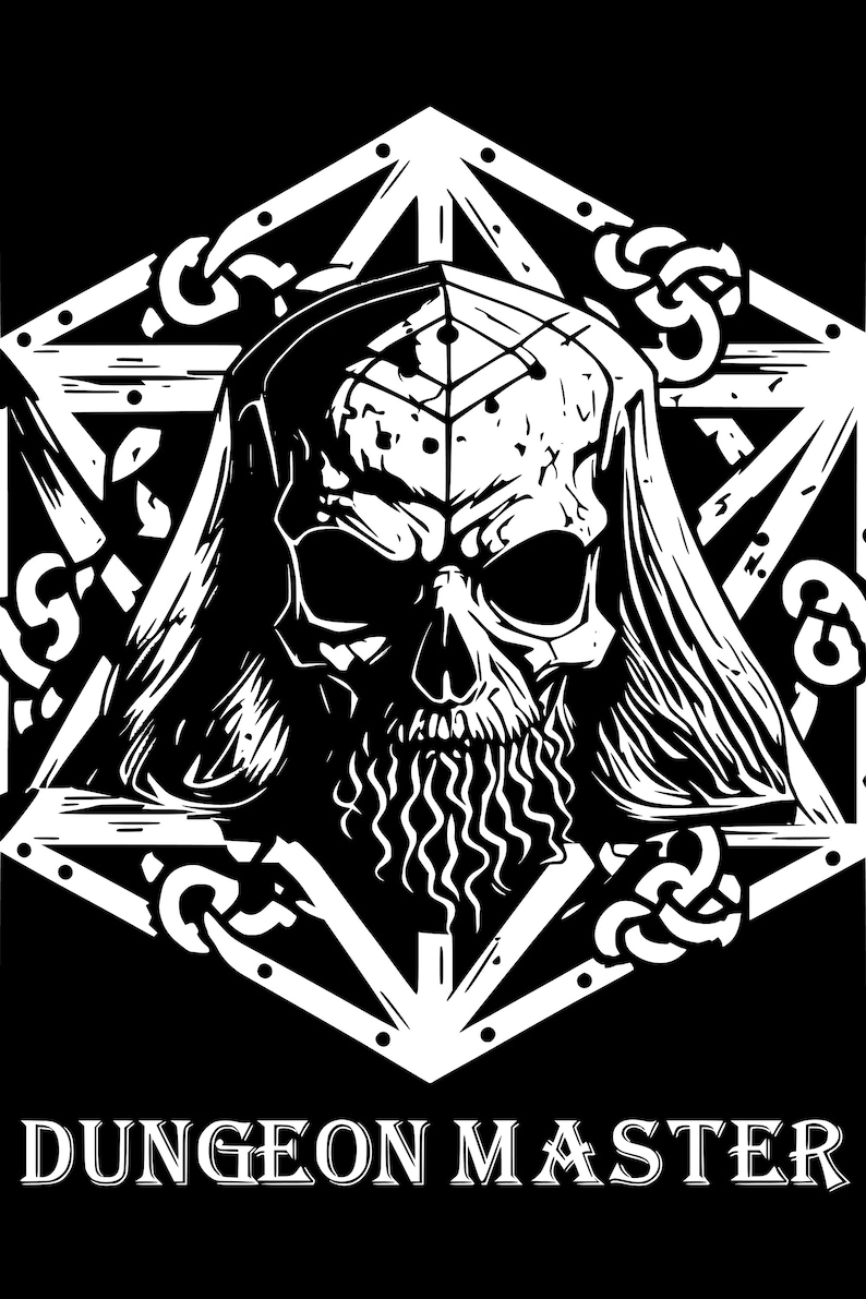 Dungeon Master Stylized SVG Downloads for Print on Demand - Etsy