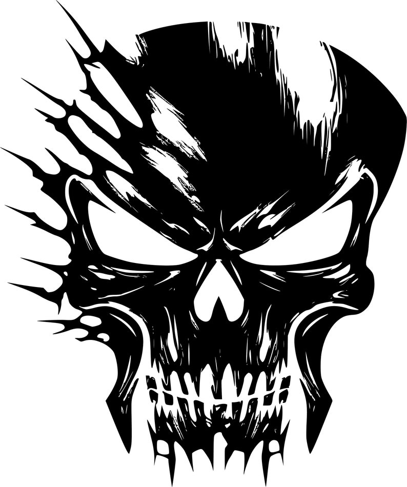 Angry Skull SVG Bundle Digital Download Skulls PNG Files for - Etsy New ...