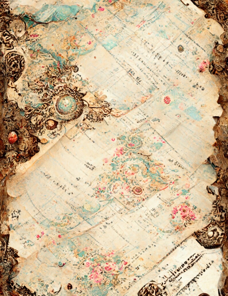 Vintage Map Journal Pages Map Scrap Book Pages City Maps - Etsy