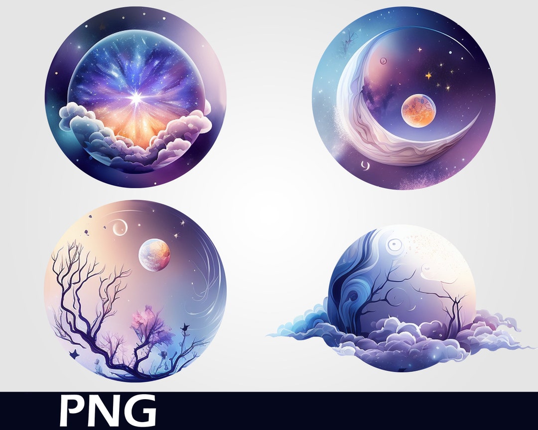 Magical Mystical Celestial PNG Bundle Digital Download, Celestial ...