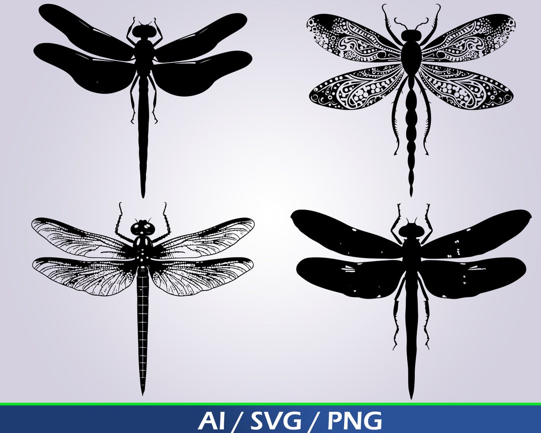 Dragonfly SVG Digital Download Bundle Dragonfly Clipart Dragonflies Svg ...
