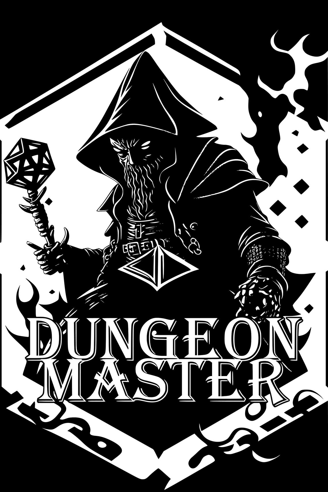 Dungeon Master Stylized SVG Downloads for Print on Demand - Etsy