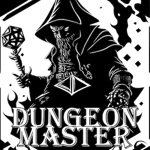 Dungeon Master Stylized SVG Downloads for Print on Demand, Dungeon ...