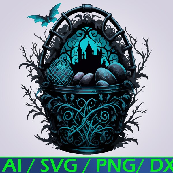 Gothic Easter Basket - Etsy