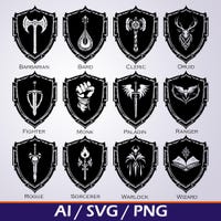 Dnd Class Emblems Png Svg Png Transparent Background, Dnd Class Symbol ...