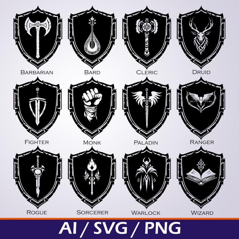 Rpg Class Icon - Etsy