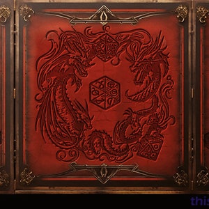 Dungeon Master Screen Svg, Dragon Screen Cut File, Rpg Games Svg, Game ...