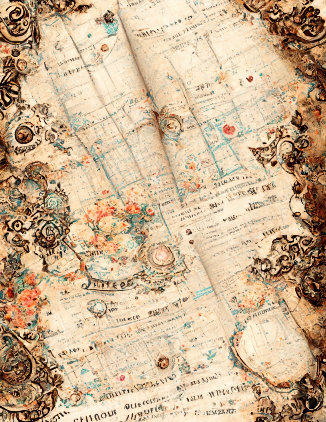 Vintage Map Journal Pages Map Scrap Book Pages City Maps - Etsy