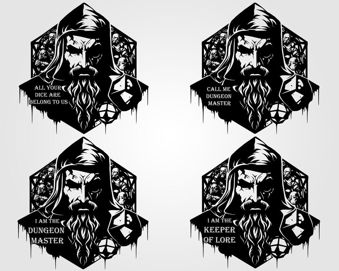 Dungeon Master SVG Digital Download, D&D SVG, RPG Custom Dungeon Master ...