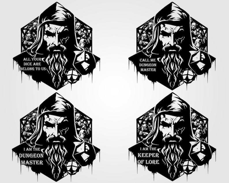 Dungeon Master SVG Digital Download D&D SVG RPG Custom - Etsy