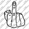 Middle Finger SVG, PNG & EPS. Digital Clipart Instant Download. - Etsy