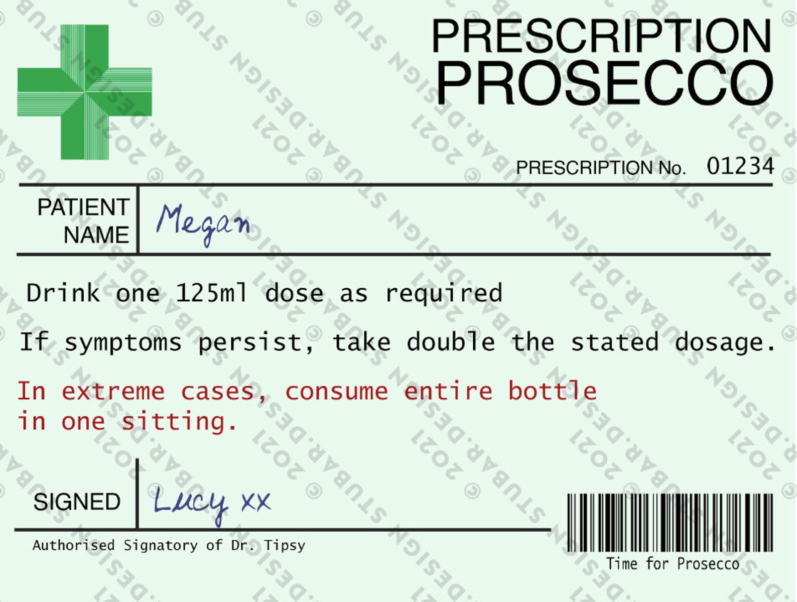 Personalised Prescription Wine Bottle Label Red White Rose - Etsy UK