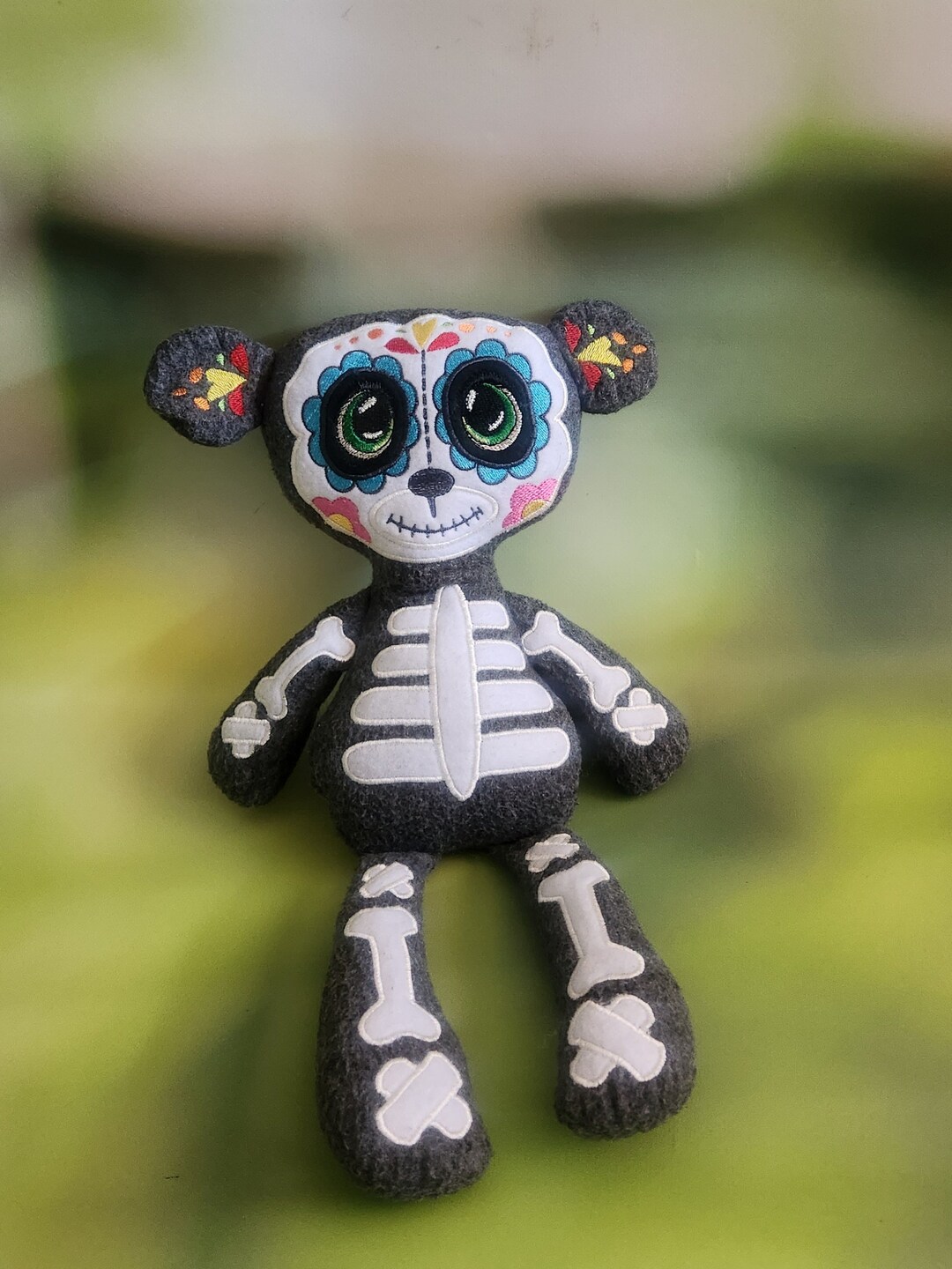 Skeleton Inspired Teddy Bear Soft Toy - Etsy