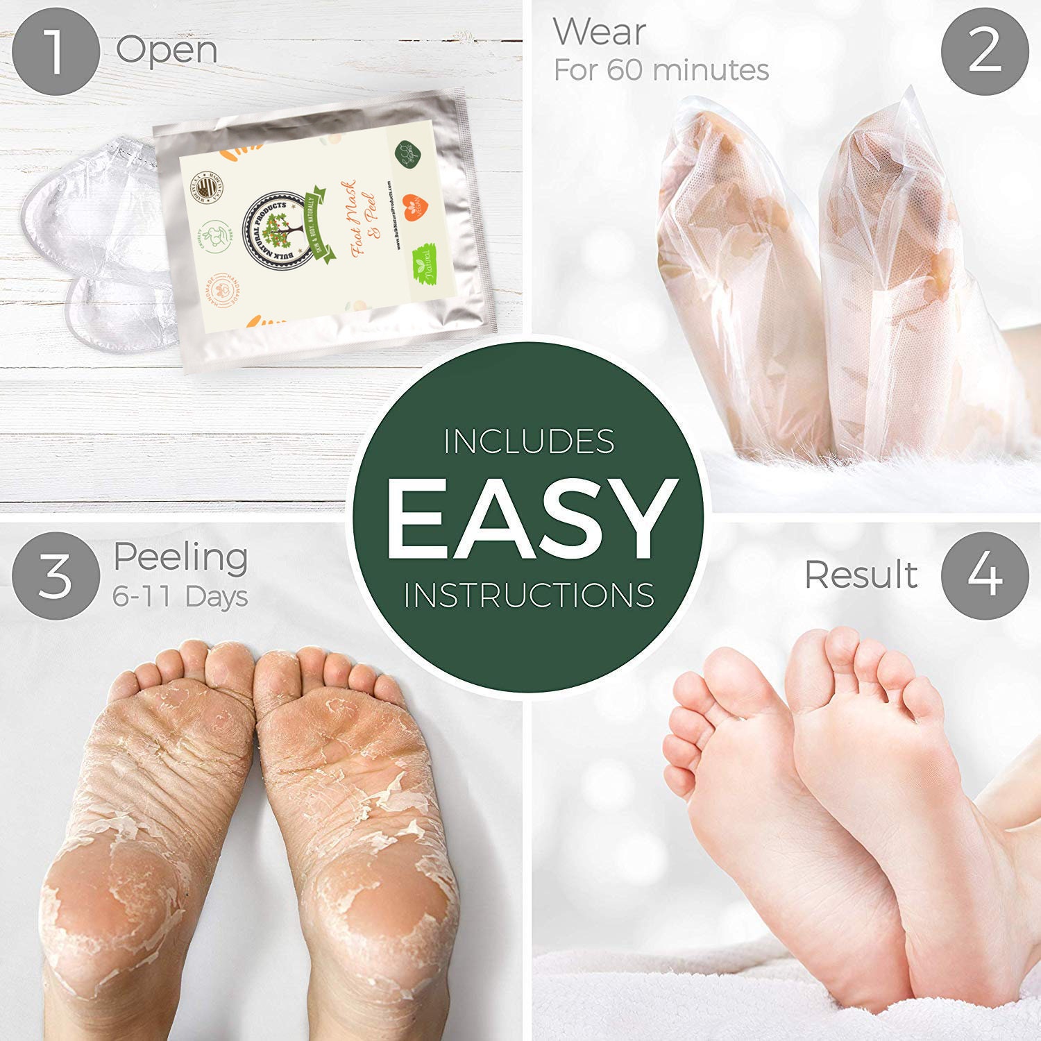 Foot Mask foot Peel - Etsy