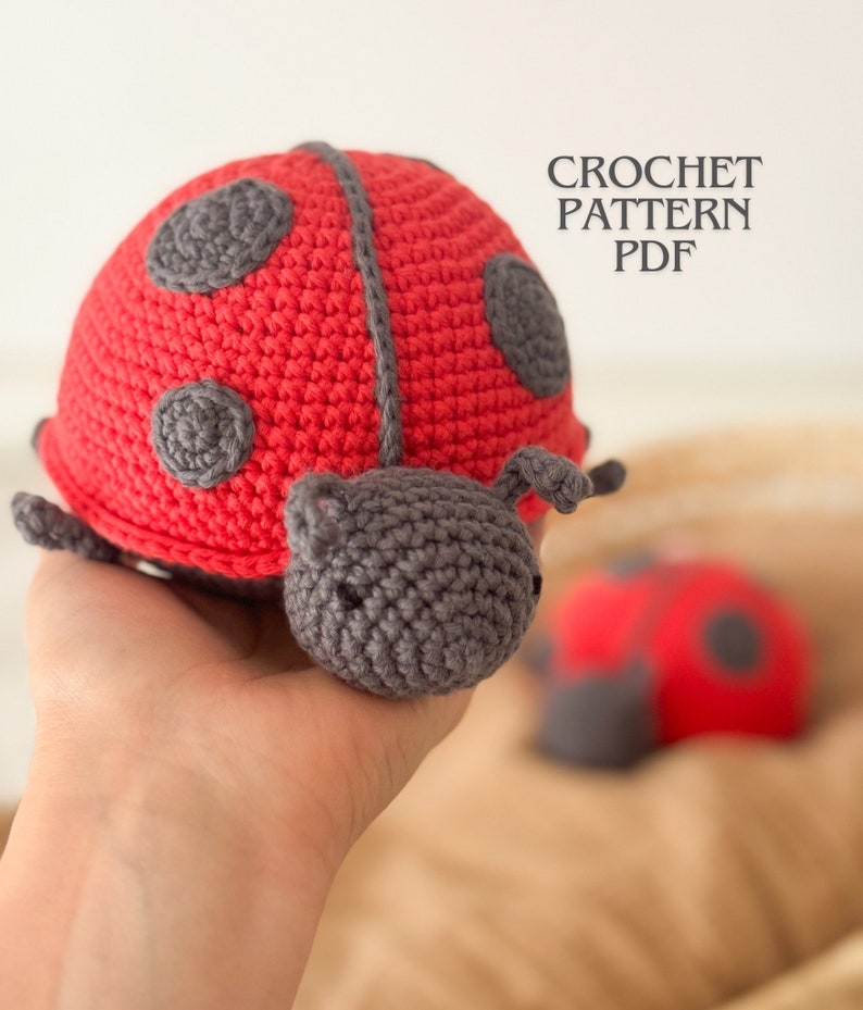 PDF Crochet Pattern for a Ladybug, Crochet Pattern for an Amigurumi ...