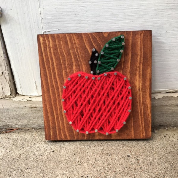 Apple String Art - Etsy