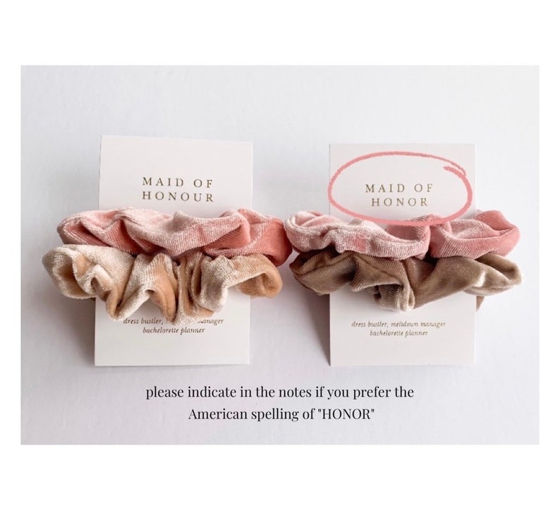 Bridesmaid Scrunchie Bridesmaid Card Bridesmaid Gift - Etsy Canada
