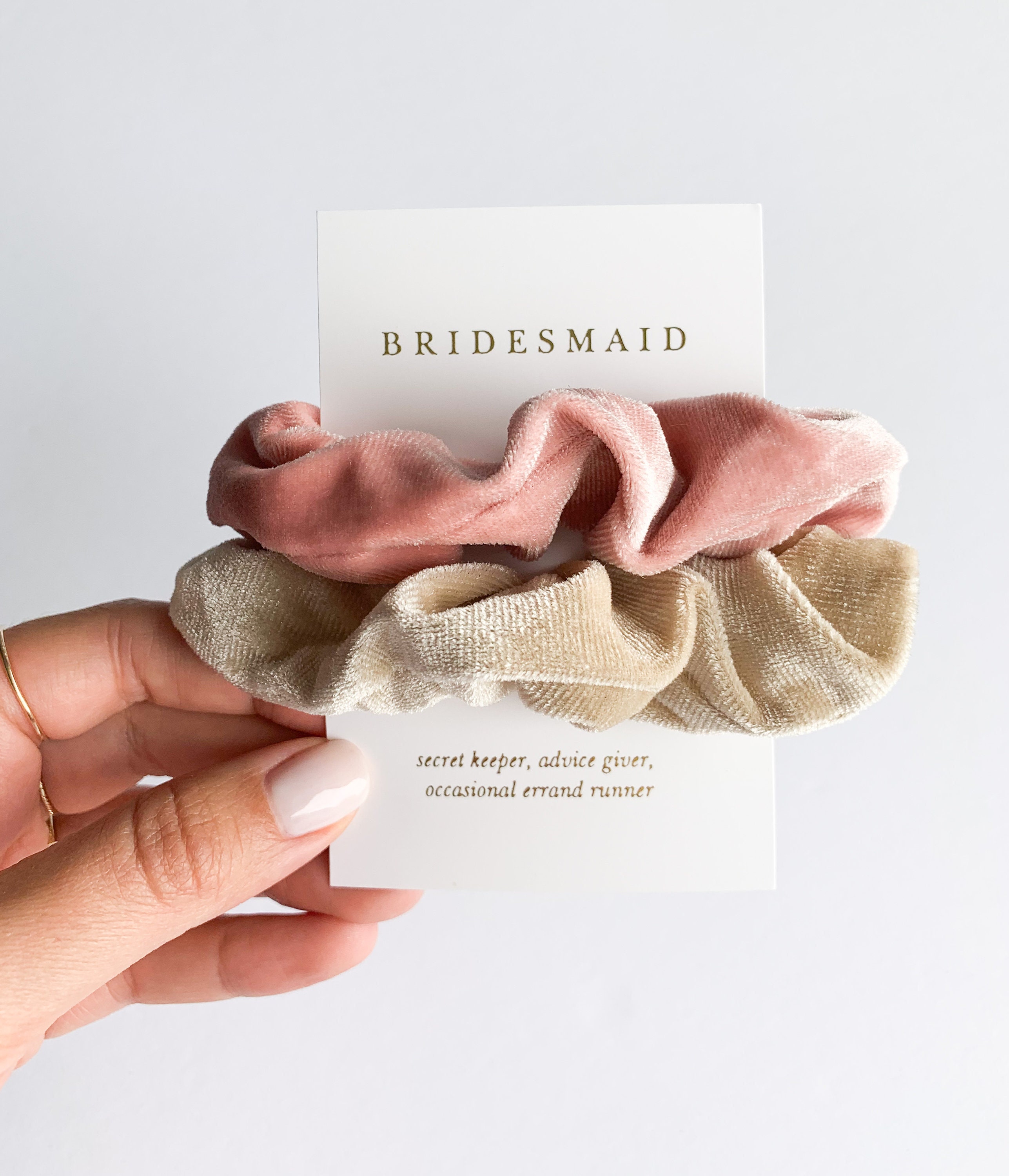 Bridesmaid Scrunchie Bridesmaid Card Bridesmaid Gift - Etsy Canada