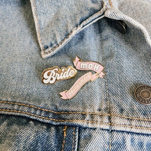 Bride Enamel Pin | Bridesmaid Enamel Pin | Maid of Honour Enamel Pin ...