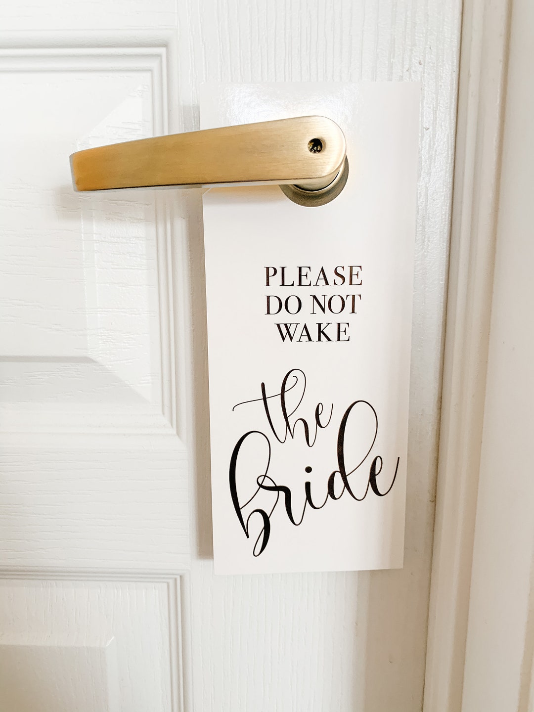 Please Don't Wake the Bride Door Hanger Bride Door Hanger Wedding Door ...