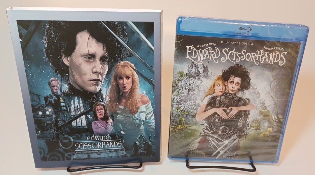 Edward Scissorhands (blu-ray)-custom Slipcover-new-box Shipping W ...