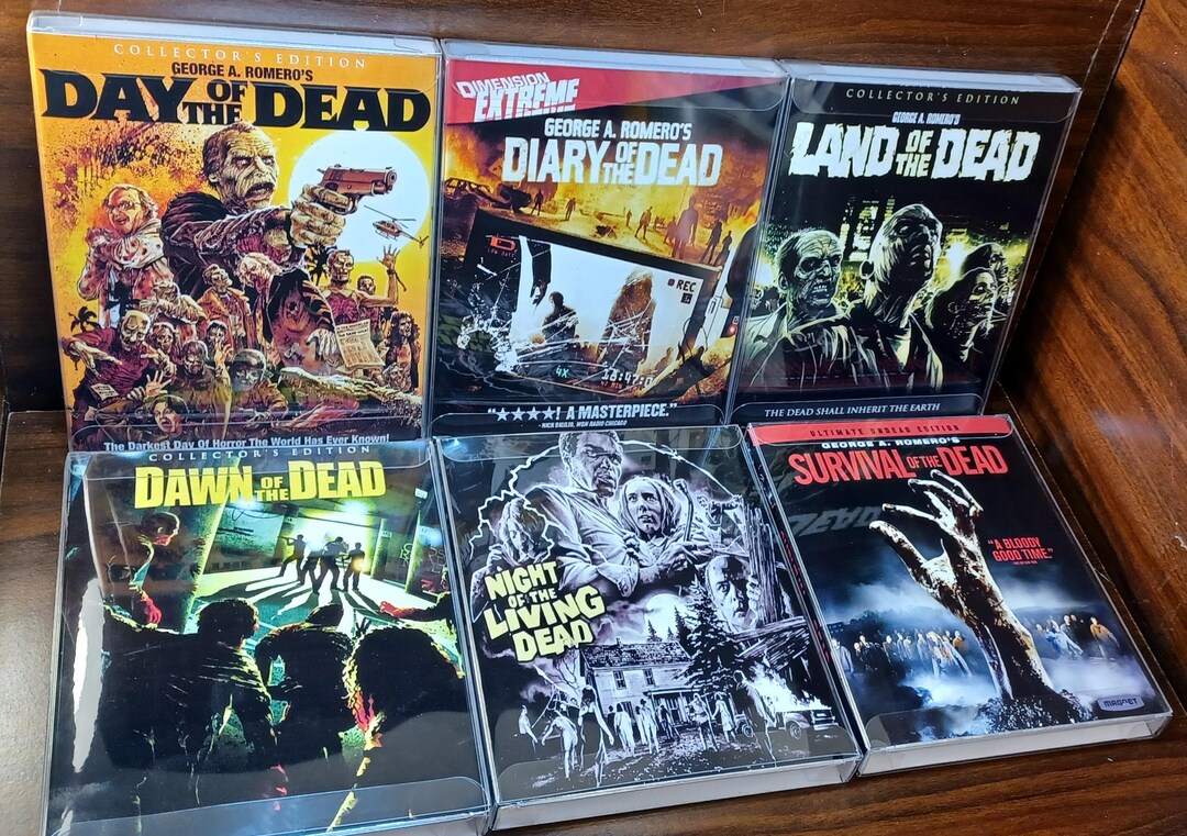George Romero Living Dead Collection (blu-ray)-custom Slipcovers Only ...