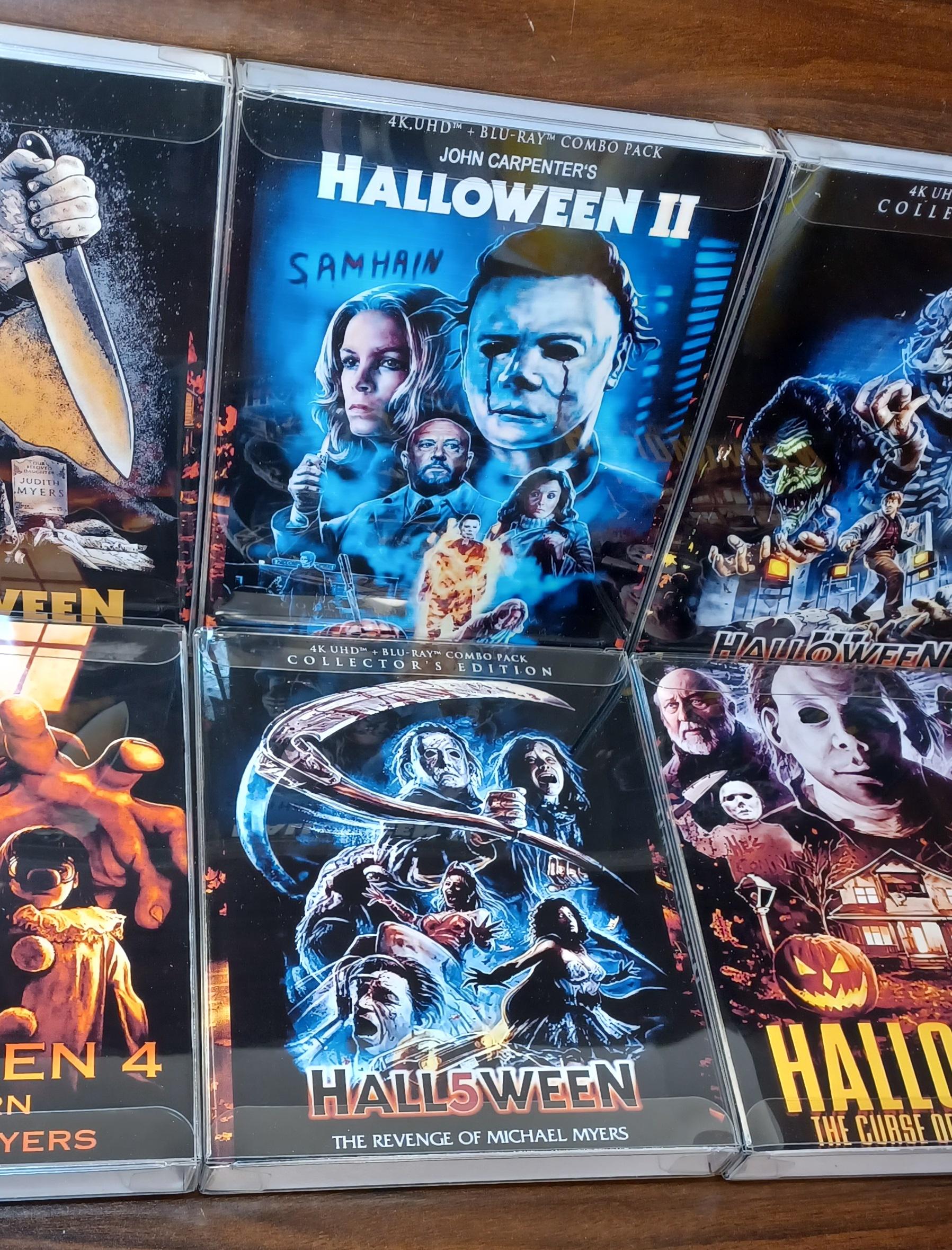 Halloween 6 Movie Collection (4k)-custom Slipcovers ONLY (NO Discs)-w ...
