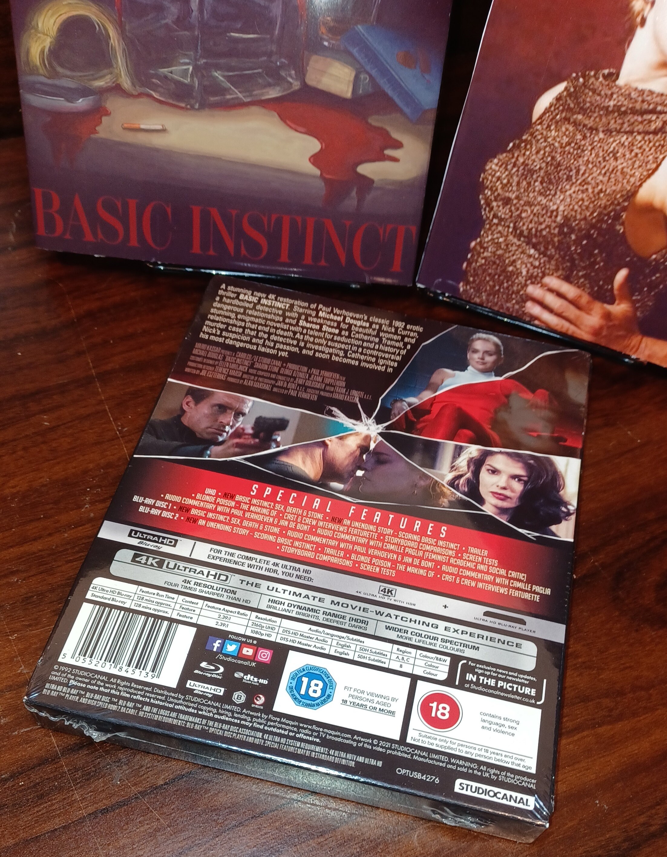 Basic Instinct 4K Steelbook EU Import-custom Slipcover-new-box Shipping ...