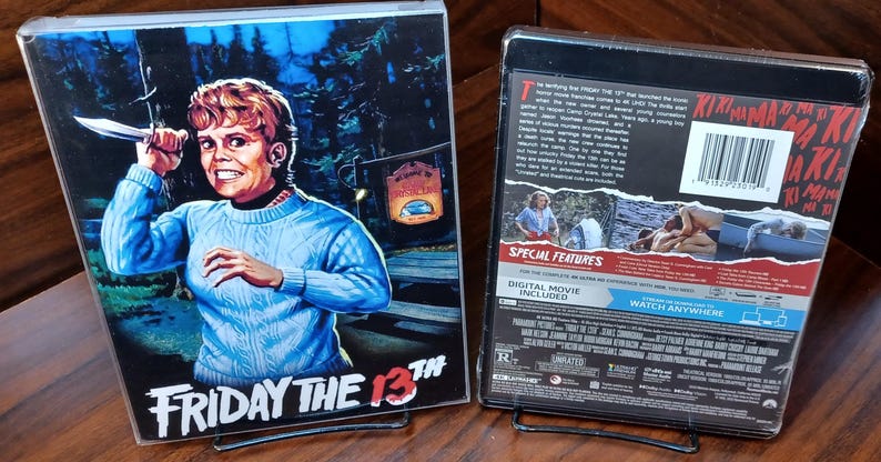 Friday the 13th 1980 (4K) New-custom Slipcover W/protective Sleeve-box ...