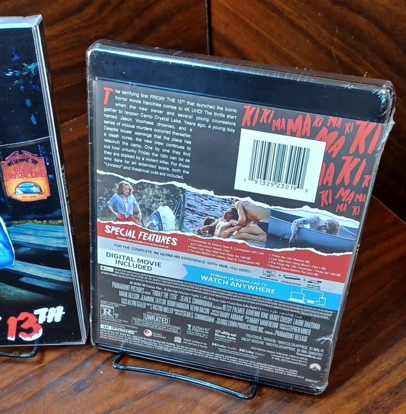 Friday the 13th 1980 (4K) New-custom Slipcover W/protective Sleeve-box ...