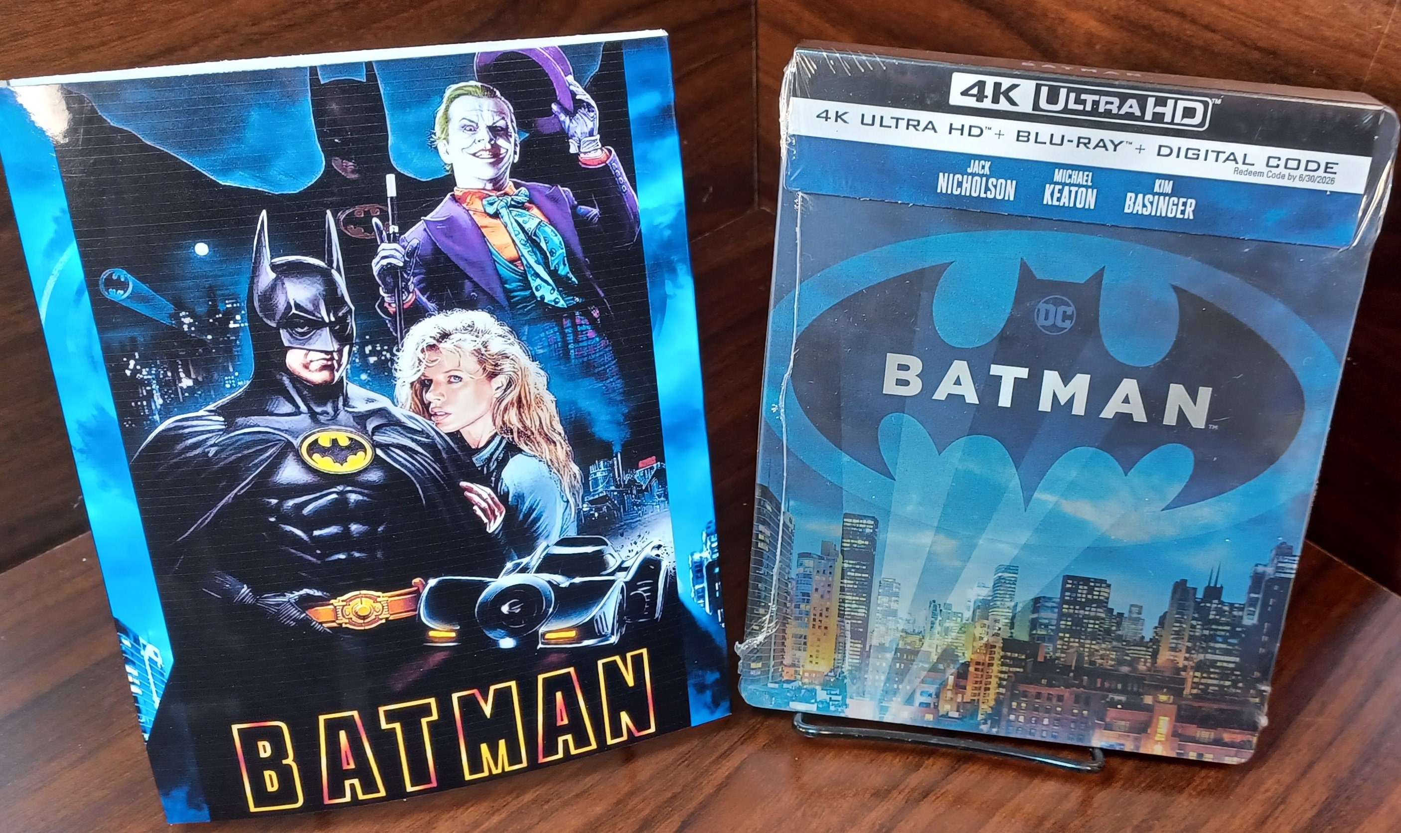 Batman (1989) 4K Steelbook + Blu-ray-no Digital -custom Slipcover-free ...