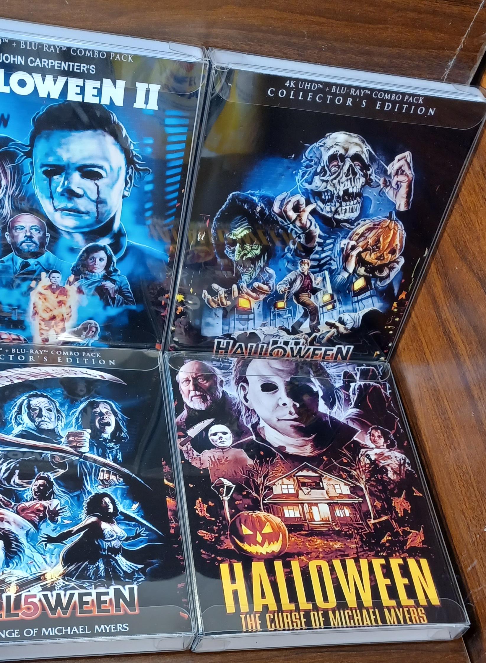 Halloween 6 Movie Collection (4k)-custom Slipcovers ONLY (NO Discs)-w ...