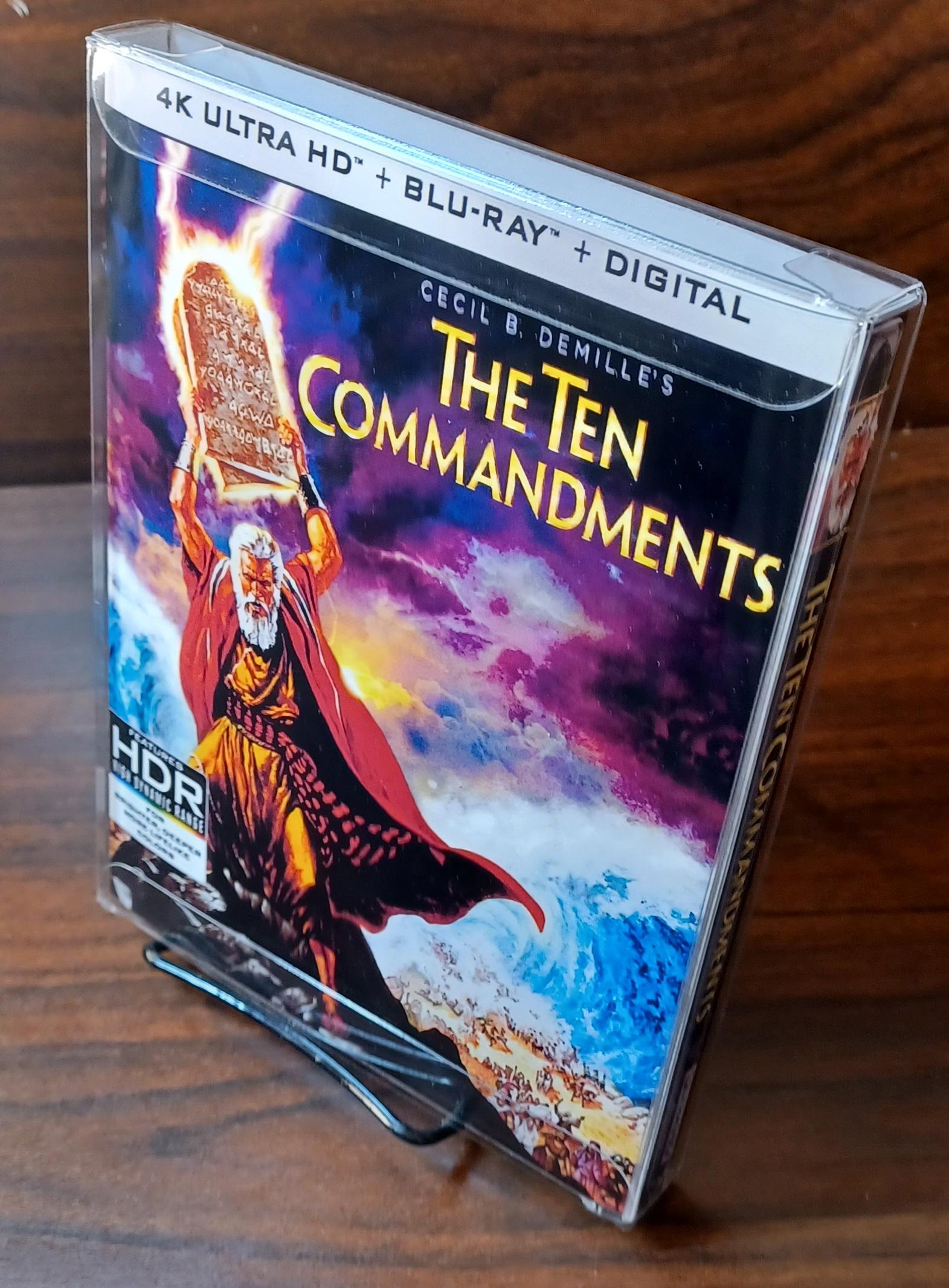 The Ten Commandments (4k)-custom Slipcover ONLY (NO Discs)-w/protective ...
