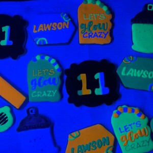 Glow Decorated Sugar Cookies Neon Decorated Sugar Cookies Glow - Etsy