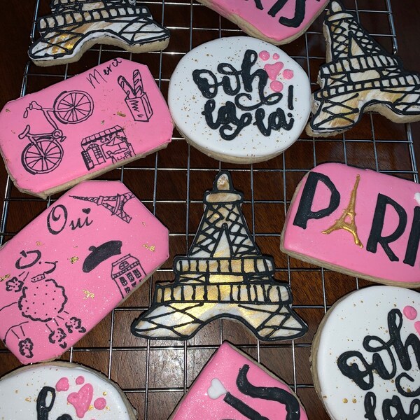 Paris Cookies - Etsy