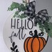 Hello Fall Sign Hello Fall Wood Sign - Etsy