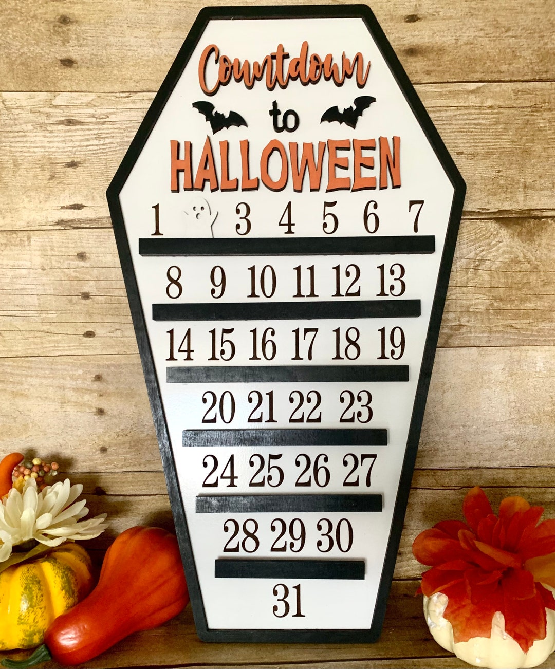 Halloween Countdown Calendar + Halloween Decor + Halloween + Countdown ...