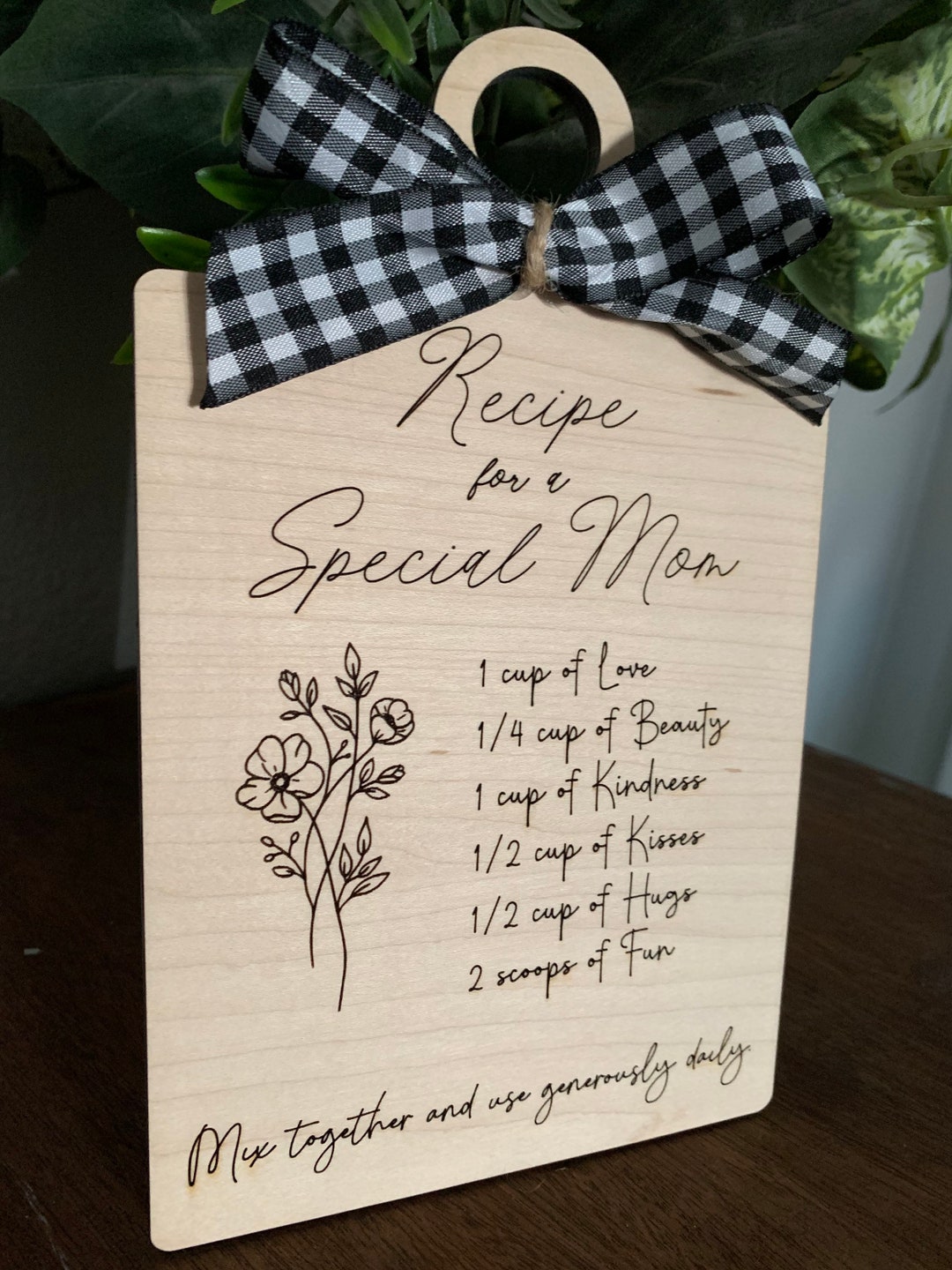 Recipe for a Special Mom + SVG + Laser + Cut File + Glowforge + Mothers ...
