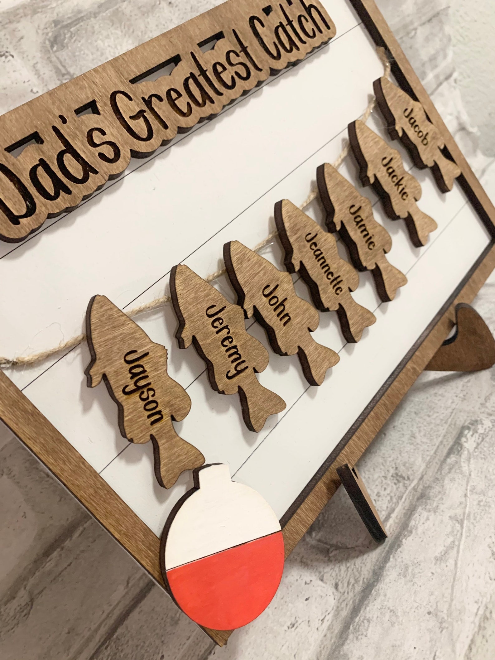 Dad's Greatest Catch SVG PDF PNG Laser File - Etsy